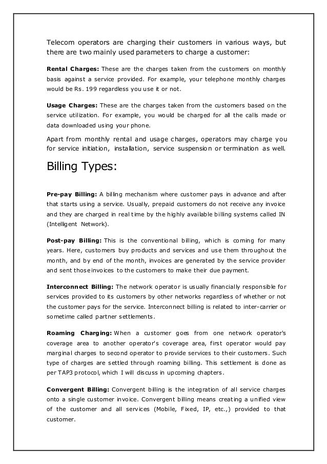 Telecom Billing