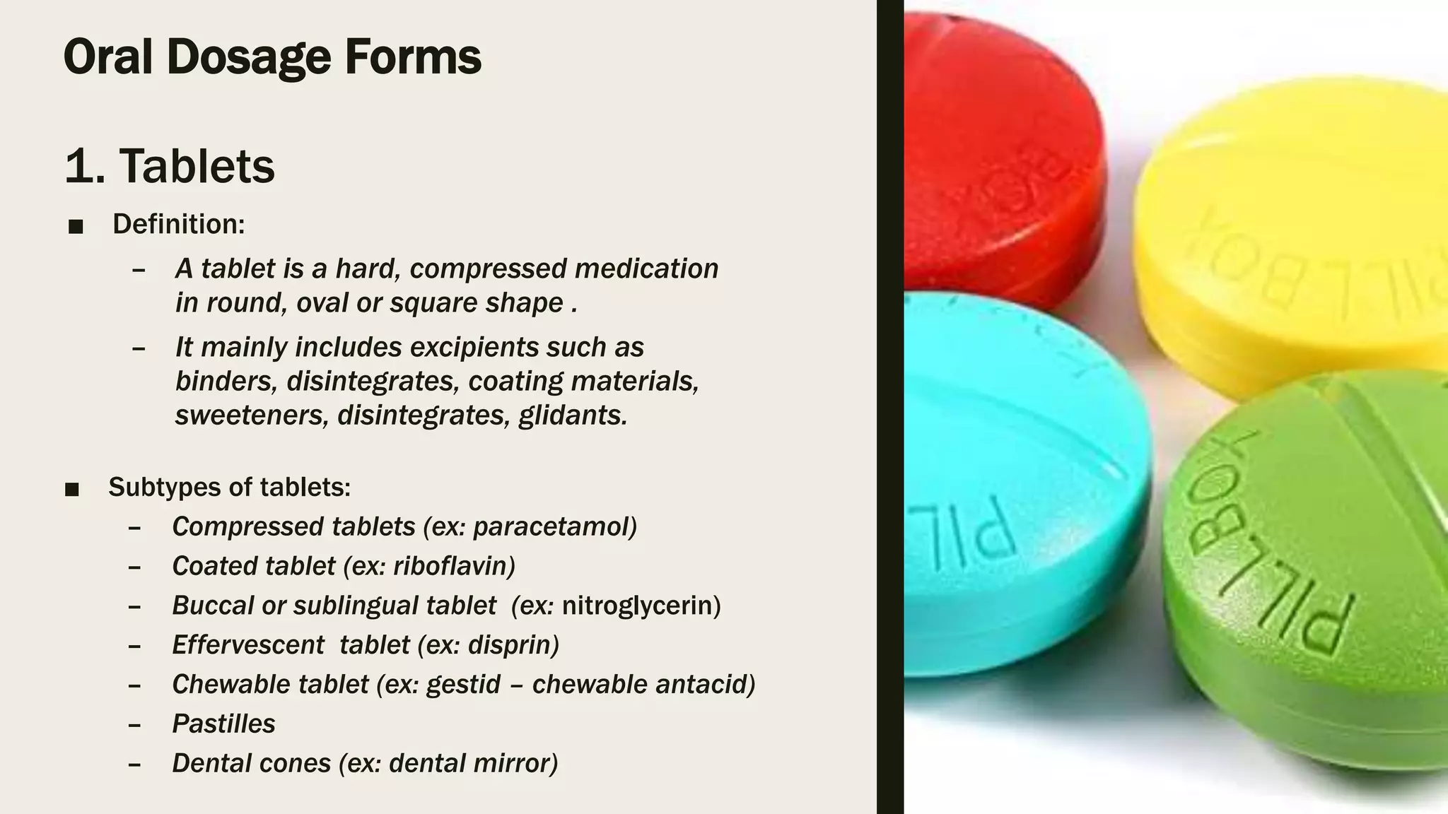 Different Dosage forms and their identification techniques | PPTX