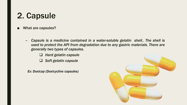 Different Dosage forms and their identification techniques | PPT | Free ...