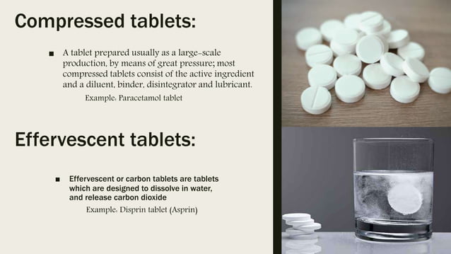 Different Dosage forms and their identification techniques | PPT | Free ...