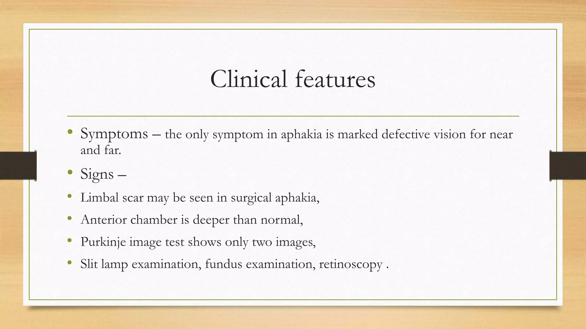 Aphakia - Ashith Tripathi | PPTX