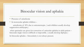 Aphakia - Ashith Tripathi | PPTX