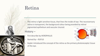 Retina - Congenital anomalies and RD by Ashith Tripathi | PPTX