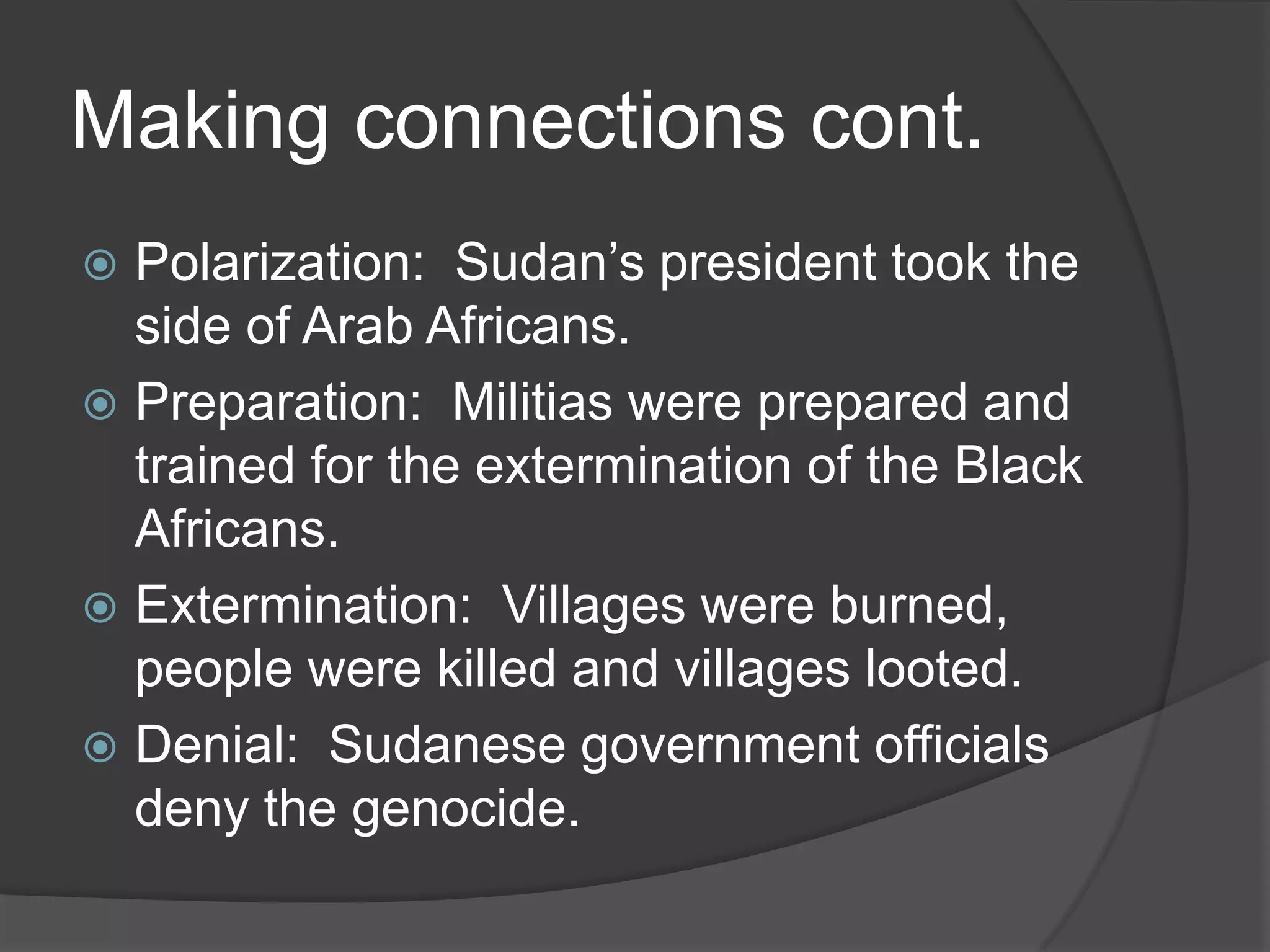 Ashley cook 8 stages of genocide | PPTX