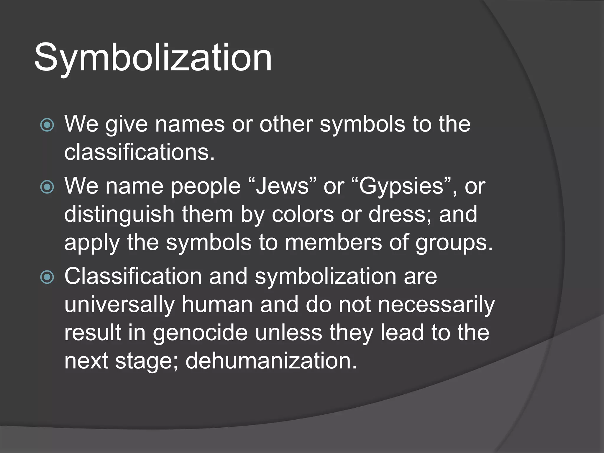 Ashley cook 8 stages of genocide | PPTX