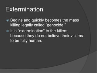 Ashley cook 8 stages of genocide | PPTX