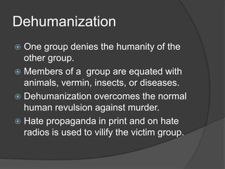 Ashley cook 8 stages of genocide | PPTX
