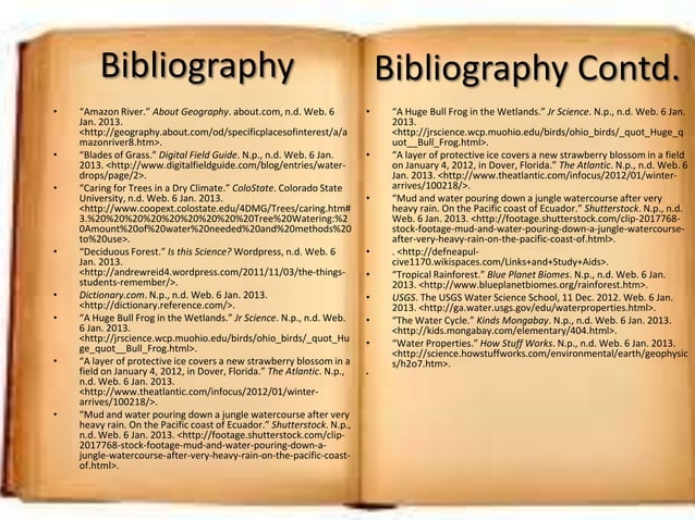 Ashley's water dictionary | PPT