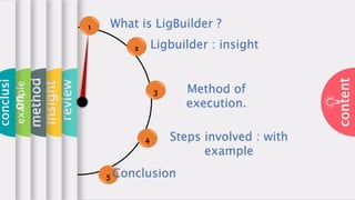Ligbuilder V2: overview and tutorial. | PPTX