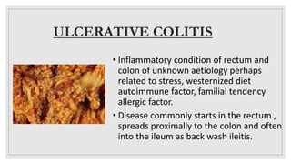 Colon Diseases, non specific ulcerative colitis | PPT