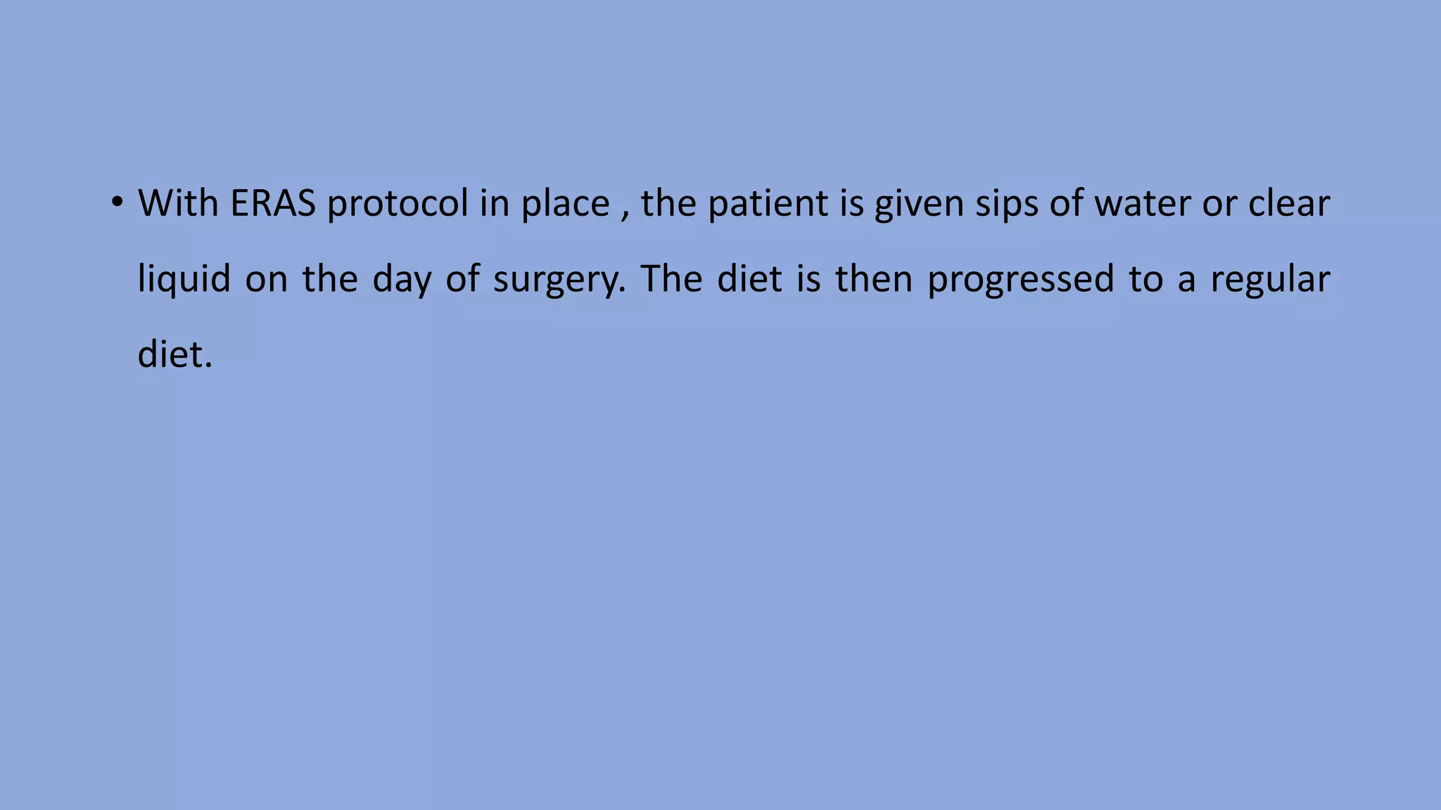 ERAS( Enhanced Recovery After Surgery) | PPTX