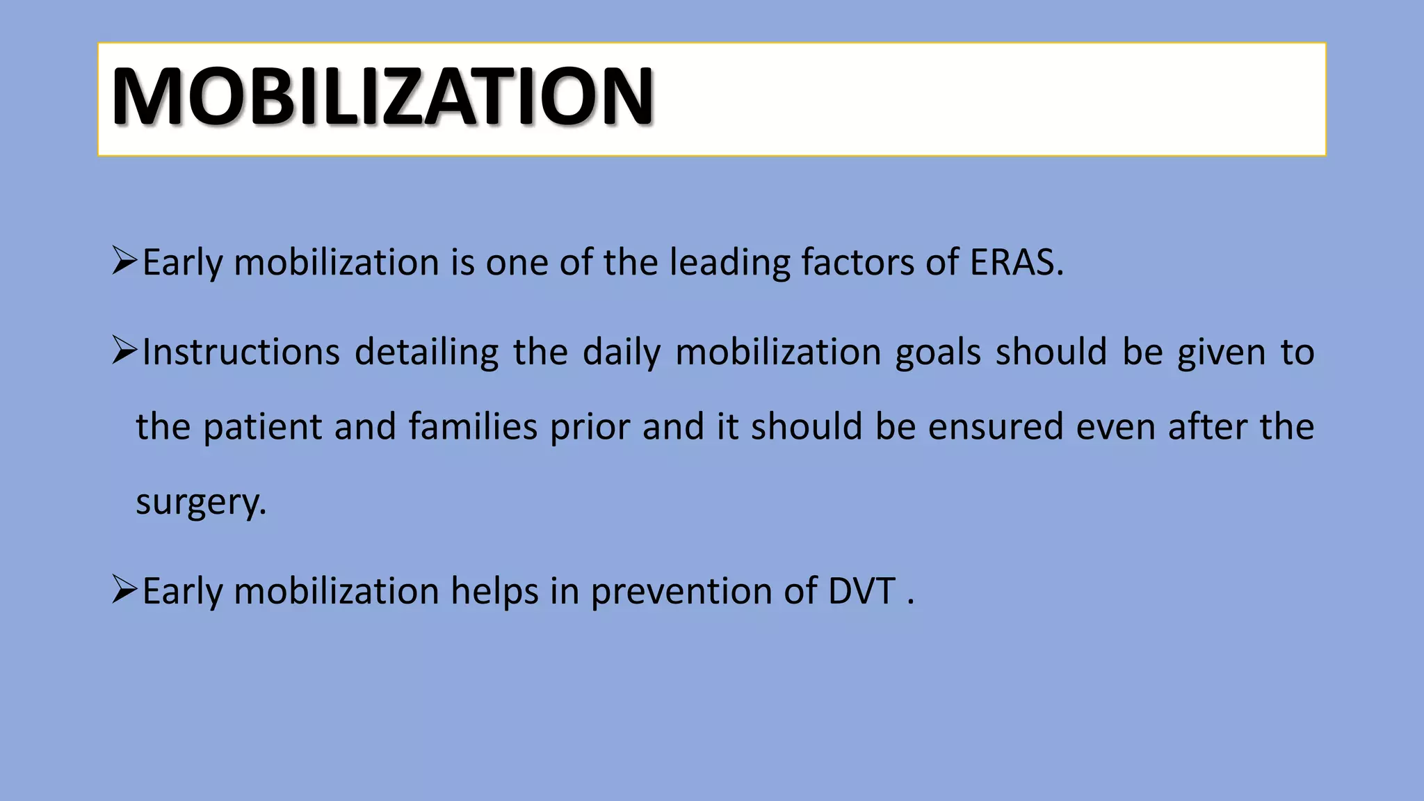 ERAS( Enhanced Recovery After Surgery) | PPTX