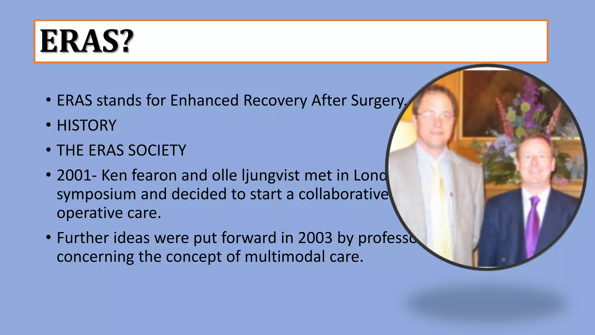 ERAS( Enhanced Recovery After Surgery) | PPTX