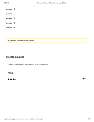 Ashmolean Museum of Art and Archaeology - Edukite | PDF | Museums ...