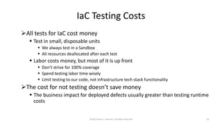 Tactics for Testing DevOps Infrastructure Code | PPT