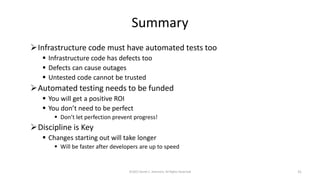 Tactics for Testing DevOps Infrastructure Code | PPT