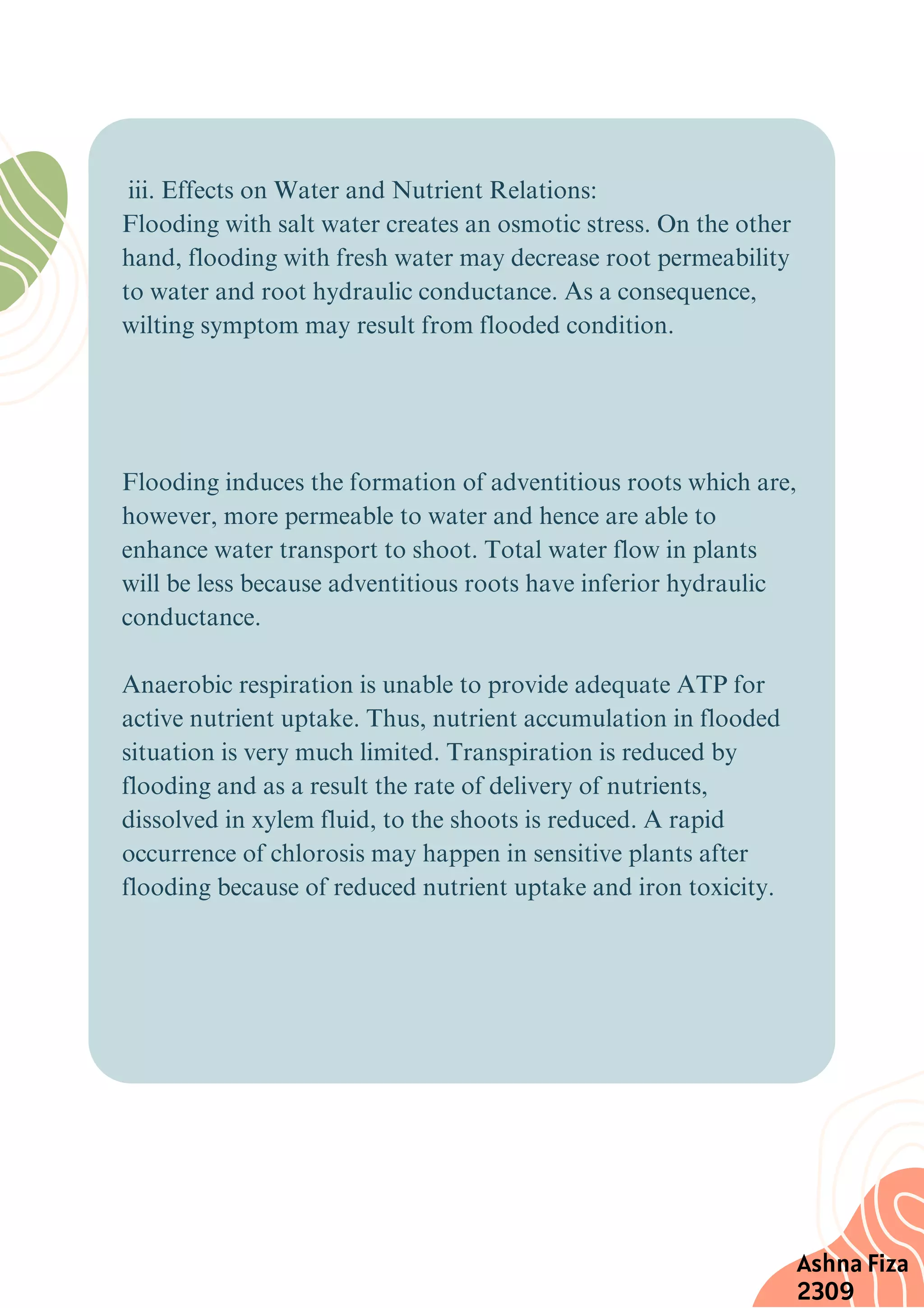 Waterlogging Stress in Plants | PDF