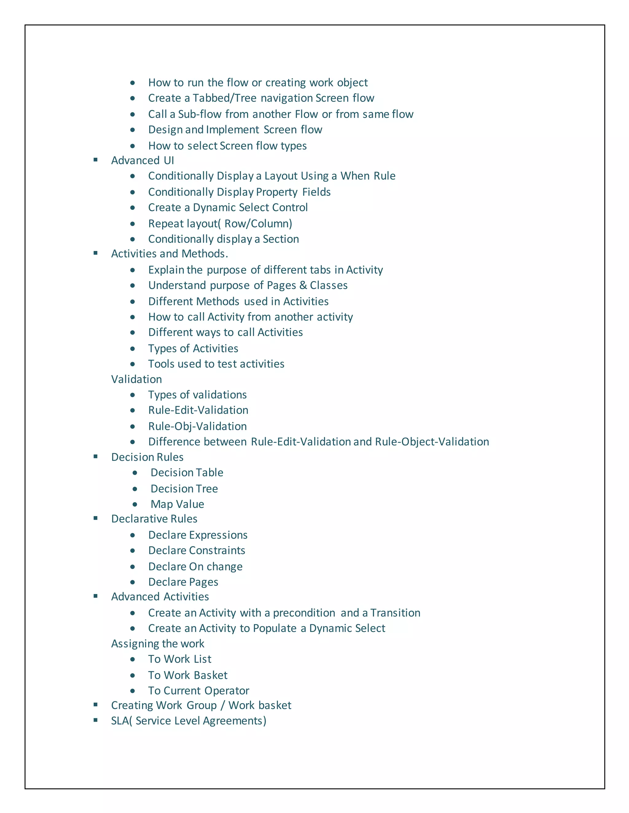 Pega Prpc course details | DOCX