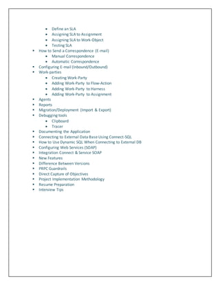 Pega Prpc course details | DOCX