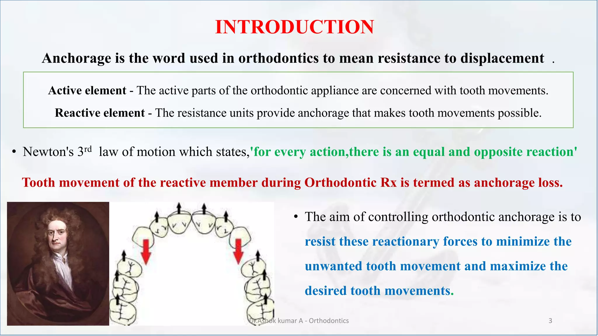 Anchorage management in orthodontics | PPTX