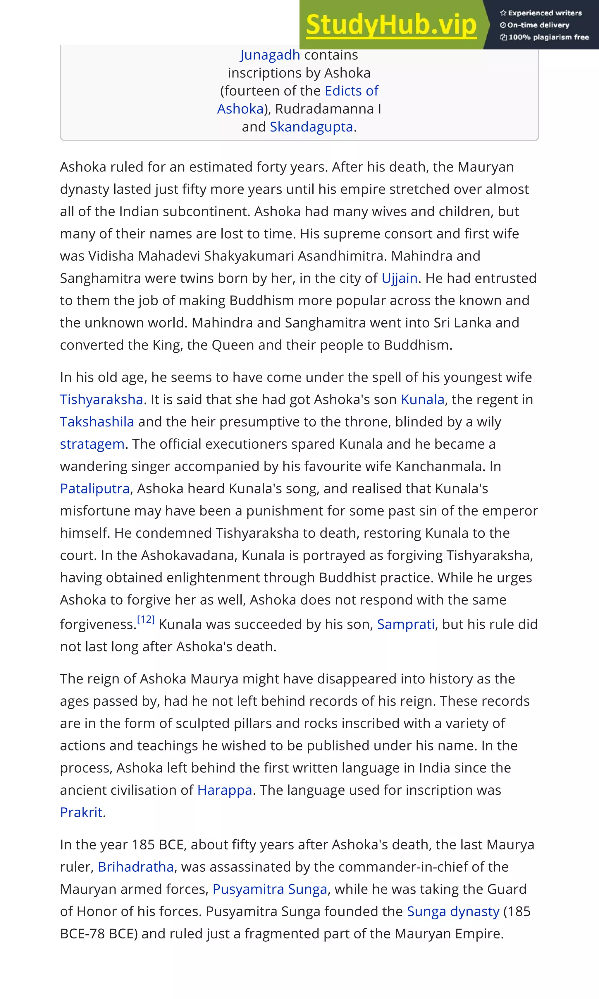 Ashoka .Pdf Ancient India . History . Mauryan Asoka | PDF