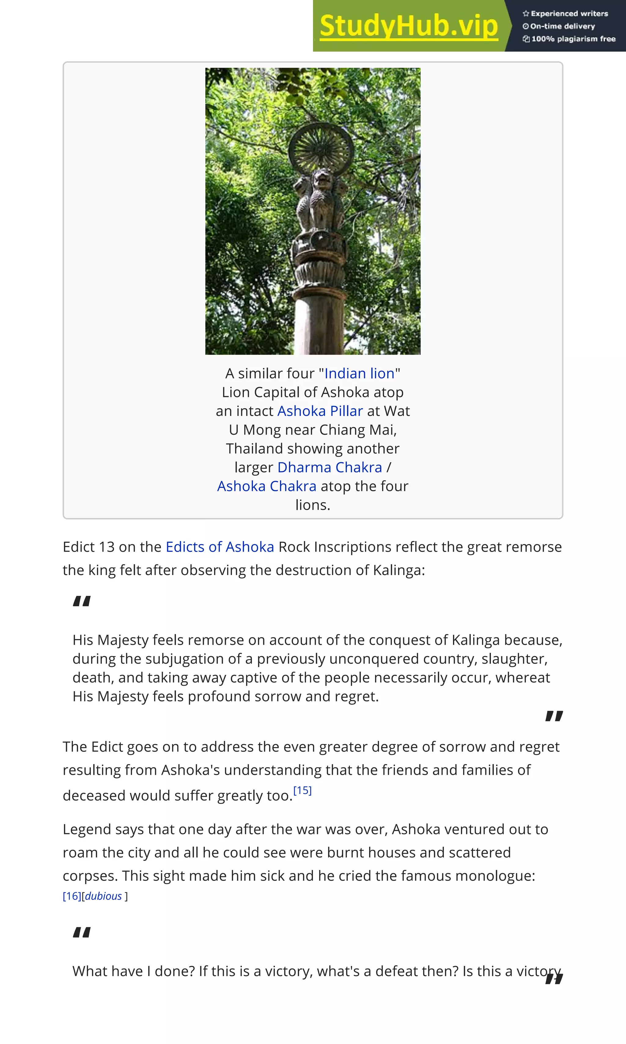 Ashoka .Pdf Ancient India . History . Mauryan Asoka | PDF