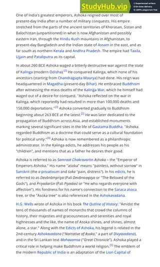 Ashoka .Pdf Ancient India . History . Mauryan Asoka | PDF