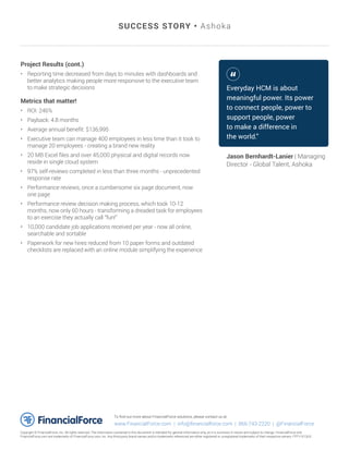 FinancialForce HCM Case Study: Ashoka - large biz | PDF