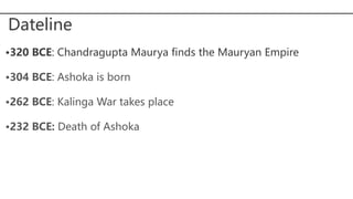 Ashoka The great PPT for class 6,7,8,10,12 for CBSE students | PPTX