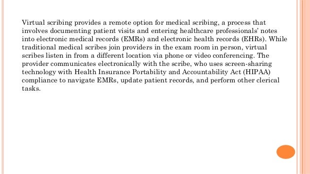 A Review of Virtual Medical Scribing and Some of Its Benefits | PPTX ...