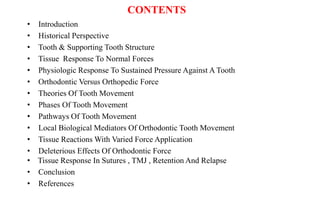 Biology of tooth movements | PPTX
