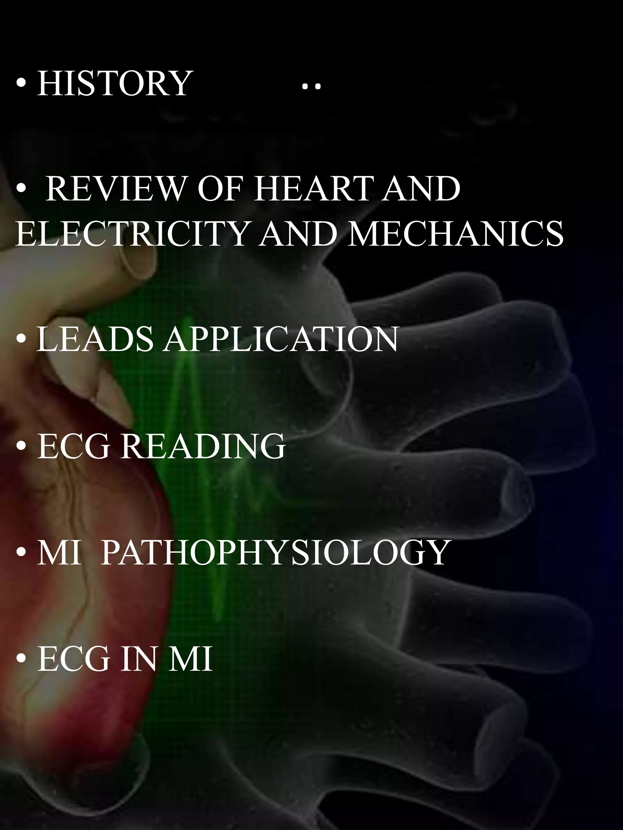 Physiology of ECG ,localisation of MI | PPTX