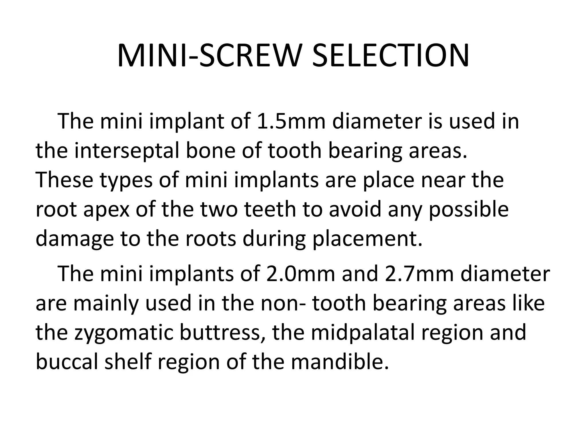 MINI IMPLANTS IN ORTHODONTICS | PPTX