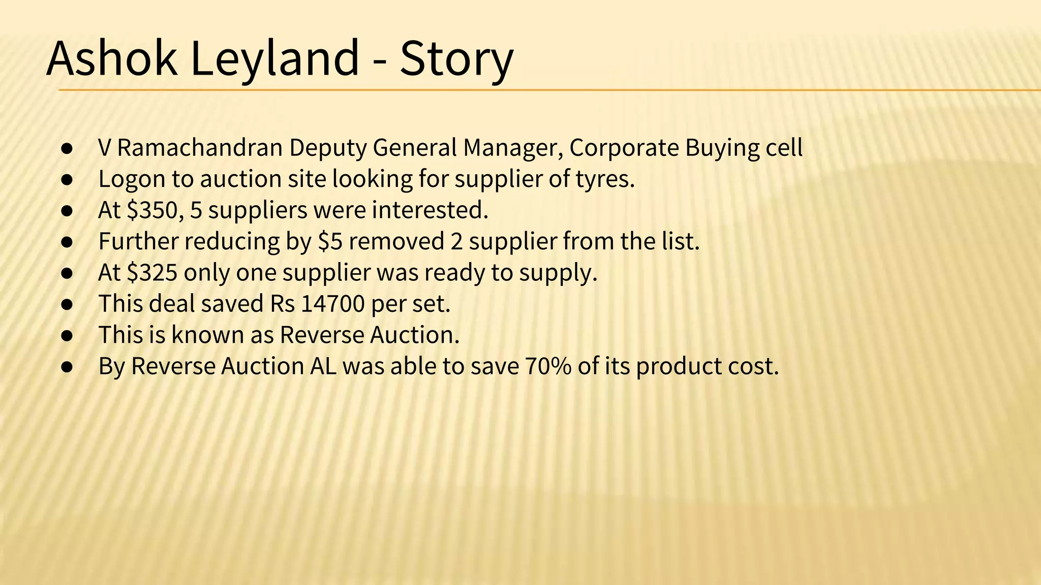 Ashok leyland supply chain revamping | PPTX