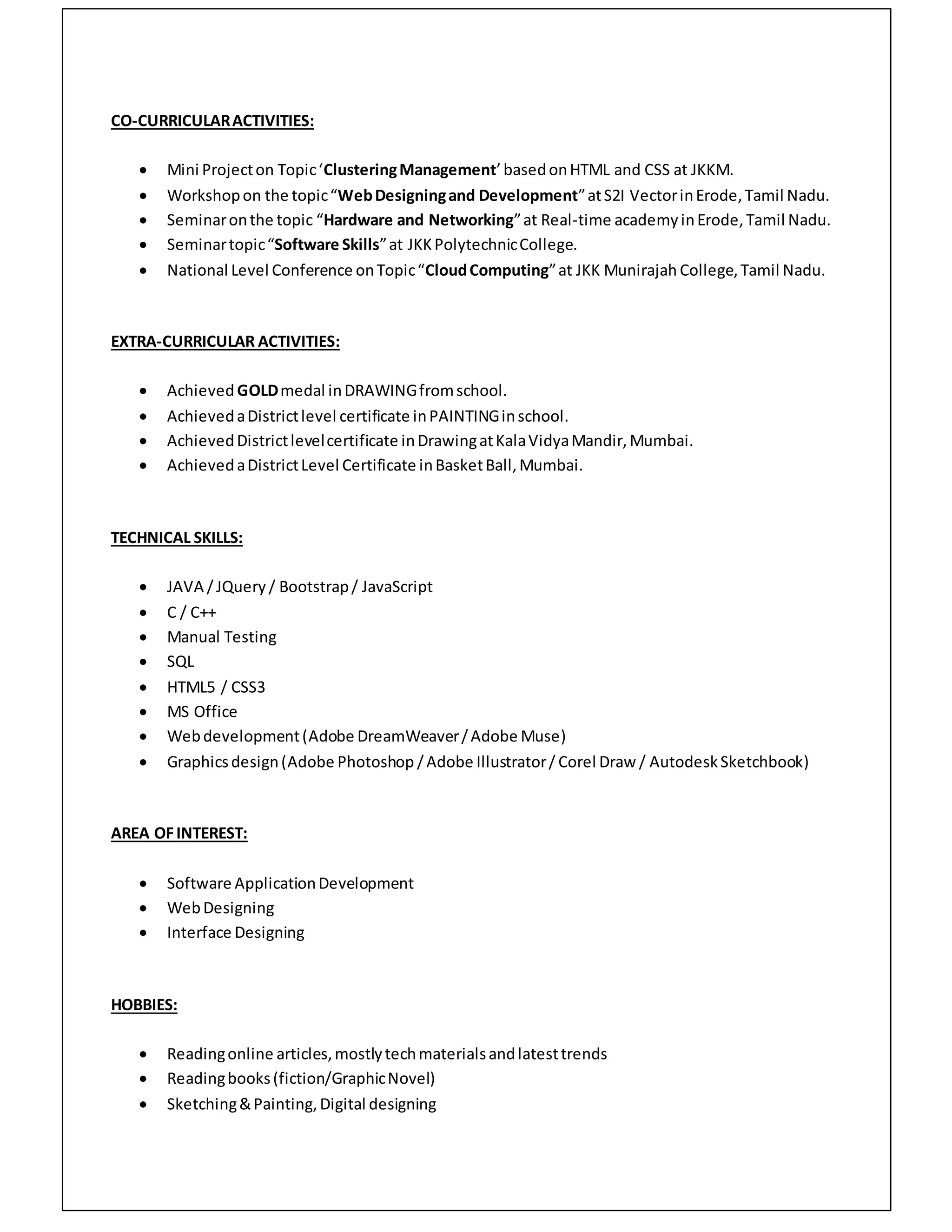 Ashok resume | DOCX | Web Development | Internet