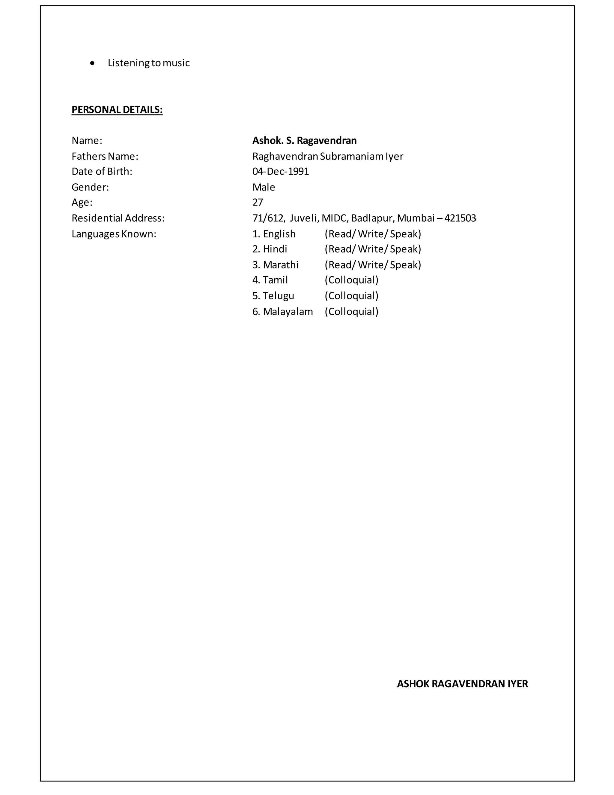 Ashok resume | DOCX | Web Development | Internet