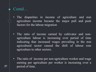Lewis dual sector model and its applicability to Indian agriculture | PPTX