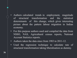 Lewis dual sector model and its applicability to Indian agriculture | PPTX