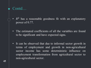Lewis dual sector model and its applicability to Indian agriculture | PPTX