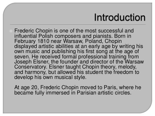 Frederic Chopin Composer Short Biography