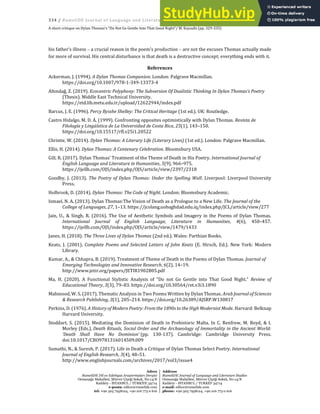 A Short Critique On Dylan Thomas S Quot Do Not Go Gentle Into That Good Night Quot | PDF