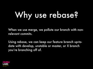 A short guide to git's interactive rebase | PPT