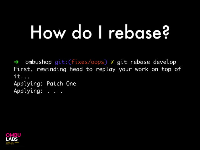 A short guide to git's interactive rebase | PPT