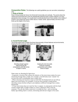 A short guide to making your video | PDF