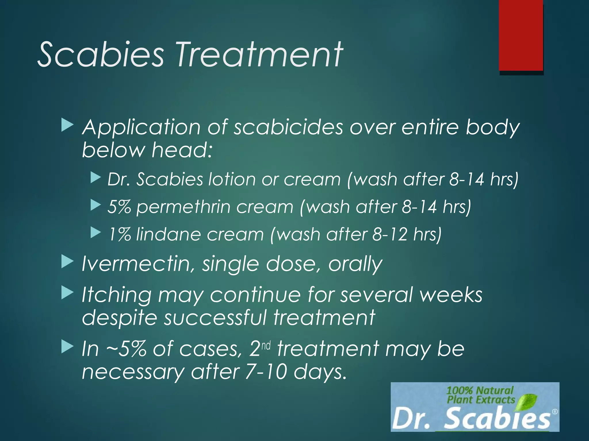 A Short Guide To Scabies Treatment 2016 PPT A Short Guide To Scabies Treatment 2016 PPT