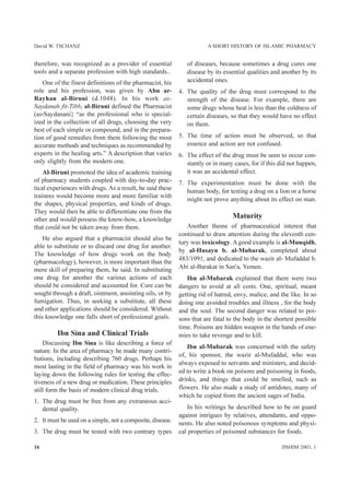 A short history of Islamic pharmacy | PDF