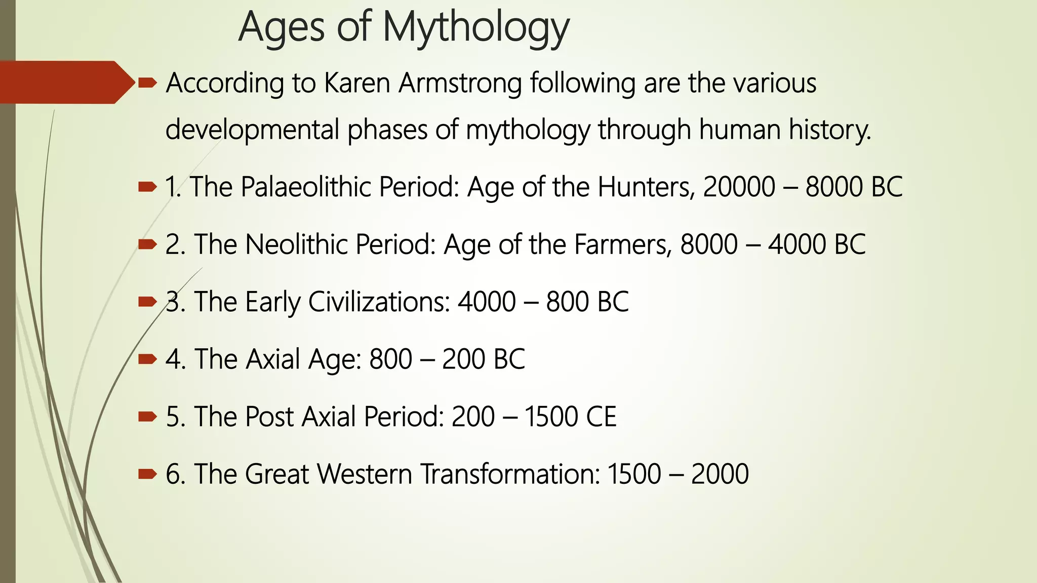 A short history of mythology | PPTX