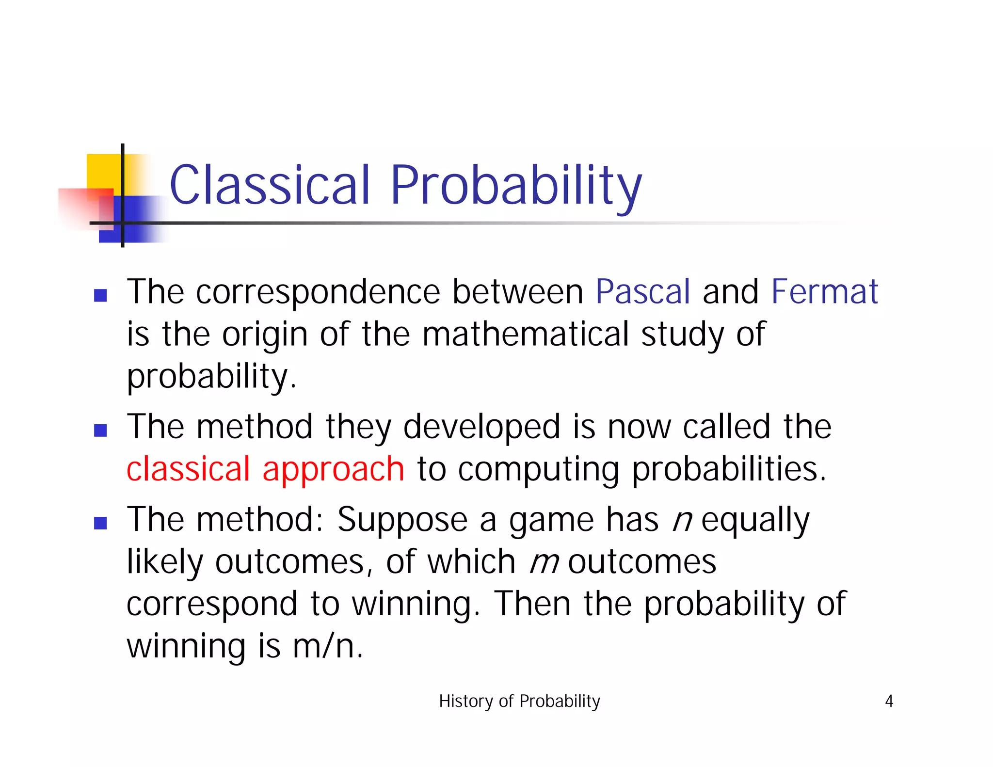 history of probability | PDF