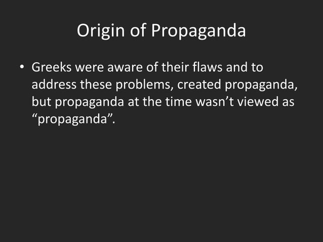A Short History Of Propaganda | PPT