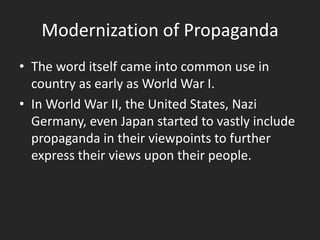 A Short History Of Propaganda | PPT